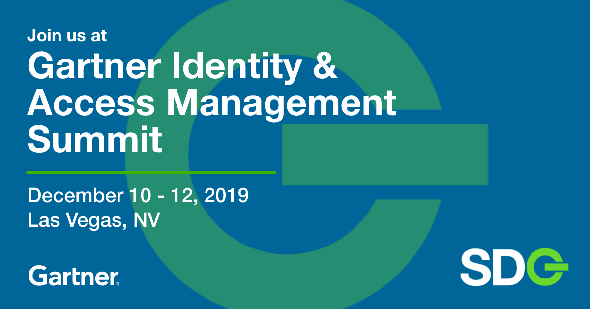 Chat with SDG Team at Gartner Identity & Access Management Summit - SDG ...